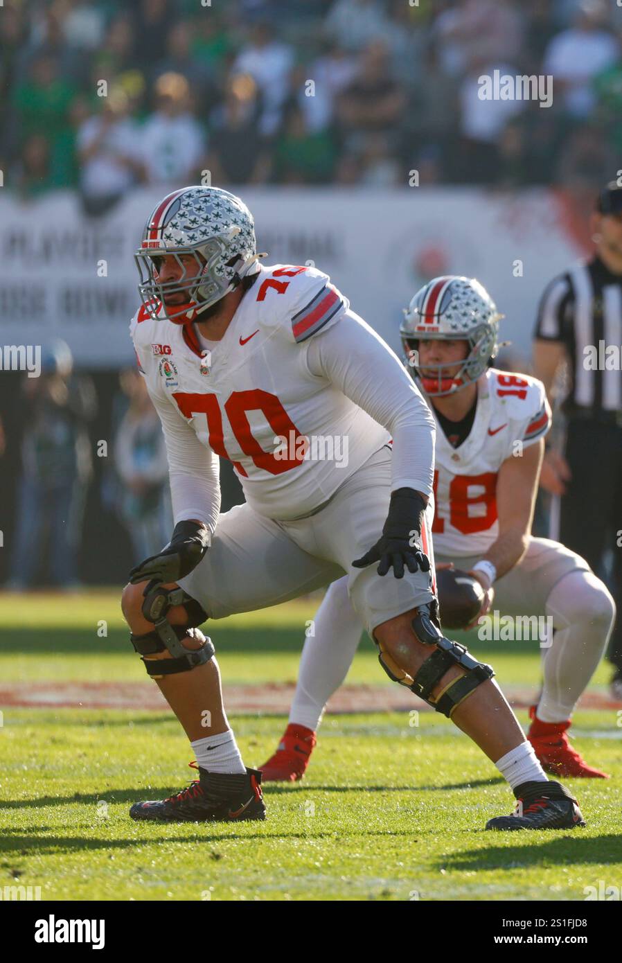 January 01, 2025 Ohio State Buckeyes offensive lineman Josh Fryar (70 ...