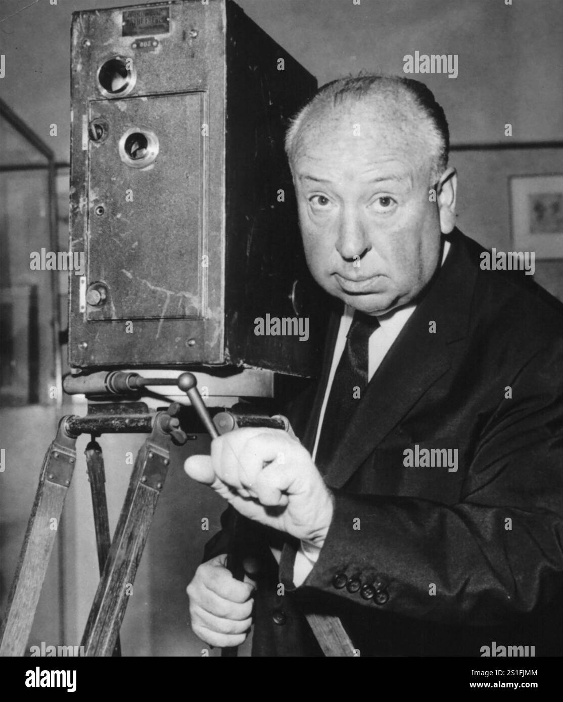 ALFRED HITCHCOCK(1899-1980) English film director about 1965 Stock ...