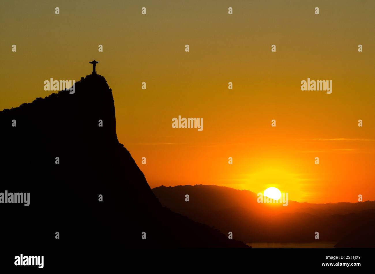 The famous Rio de Janeiro landmark - Christ the Redeemer statue and ...