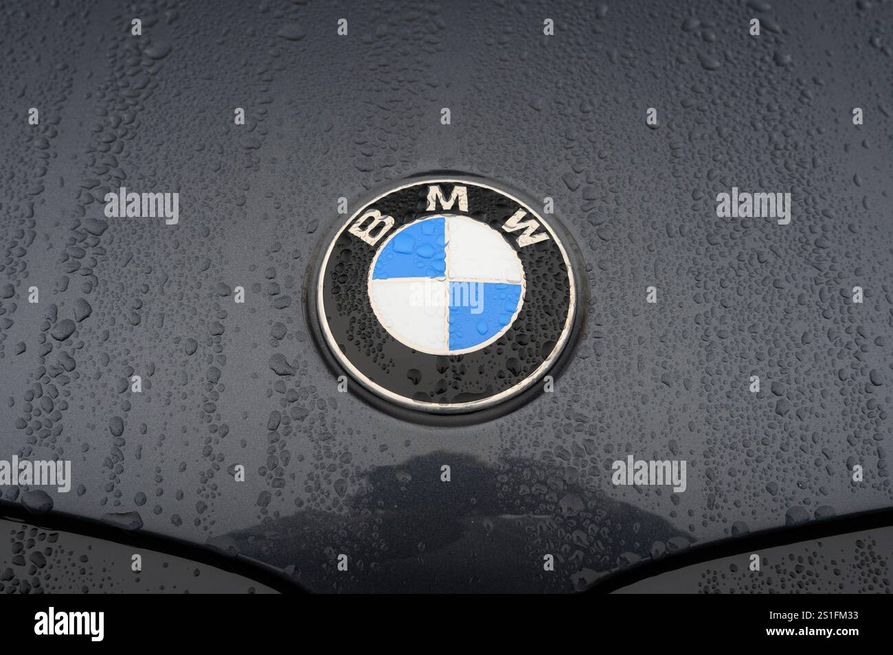 Derby, UK - 27 Dec 2024: BMW Badge Close-up Emblem Stock Photo - Alamy