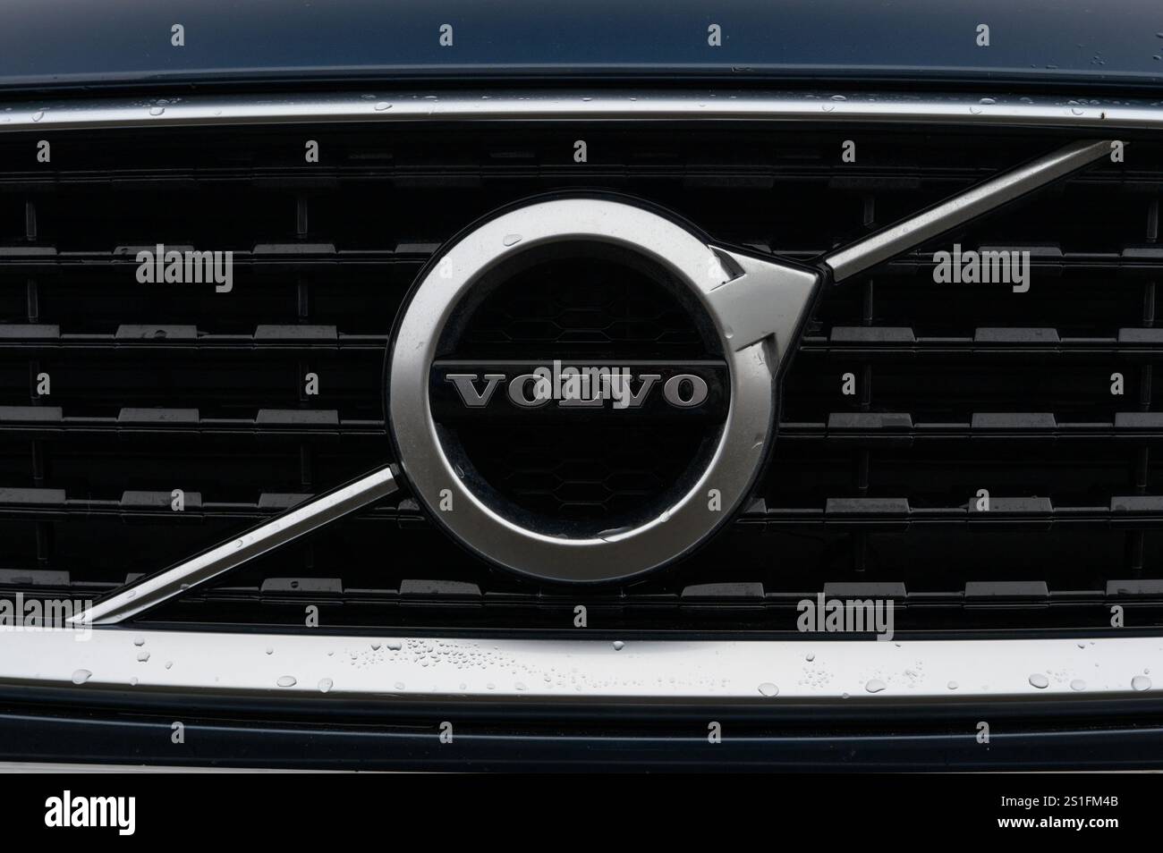 Derby, UK - 27 Dec 2024: Close-Up of Volvo Car Badge Emblem Stock Photo ...