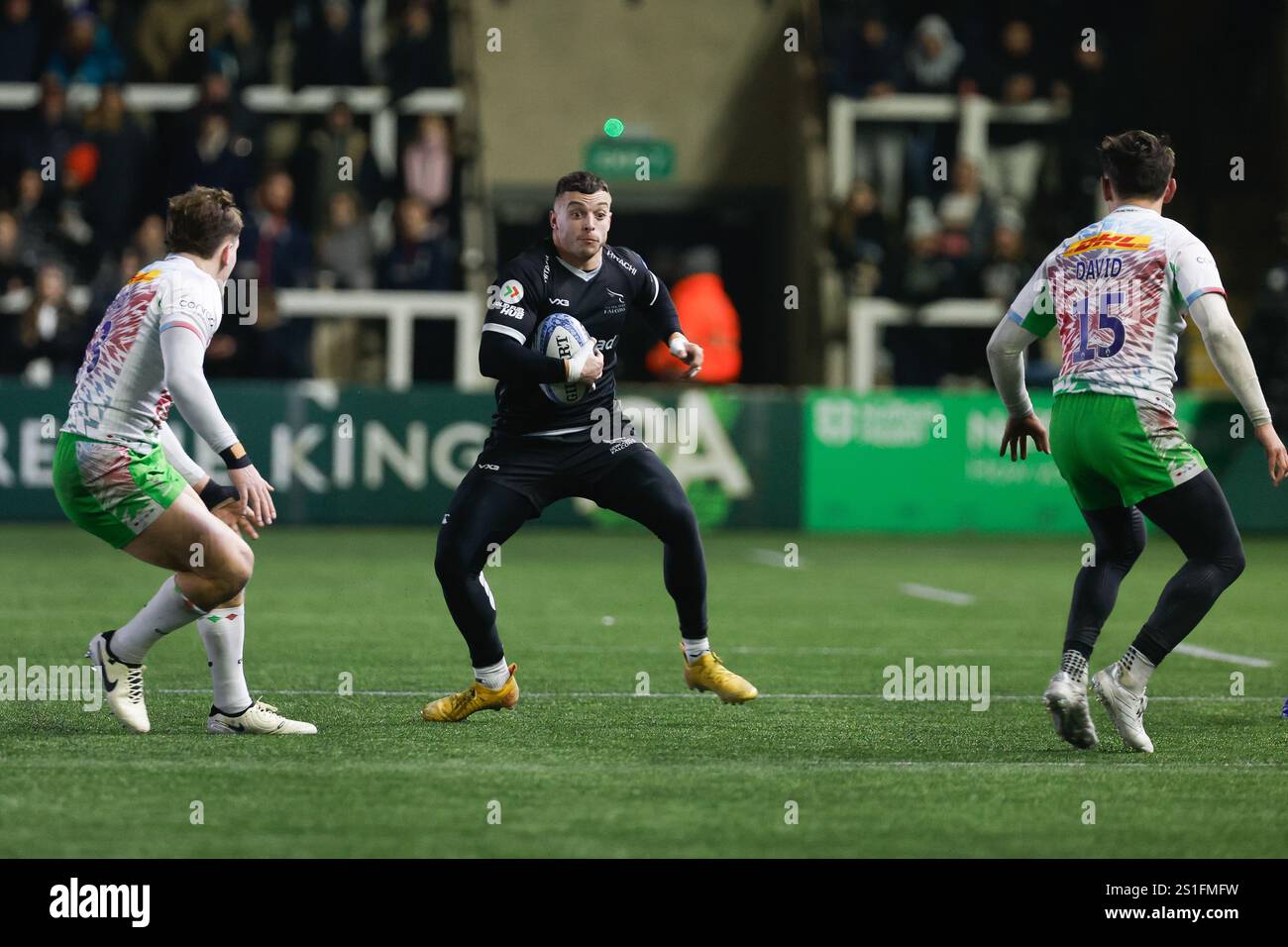 Newcastle, Gbr. 21st Dec, 2024. Adam Radwan of Newcastle Falcons takes ...