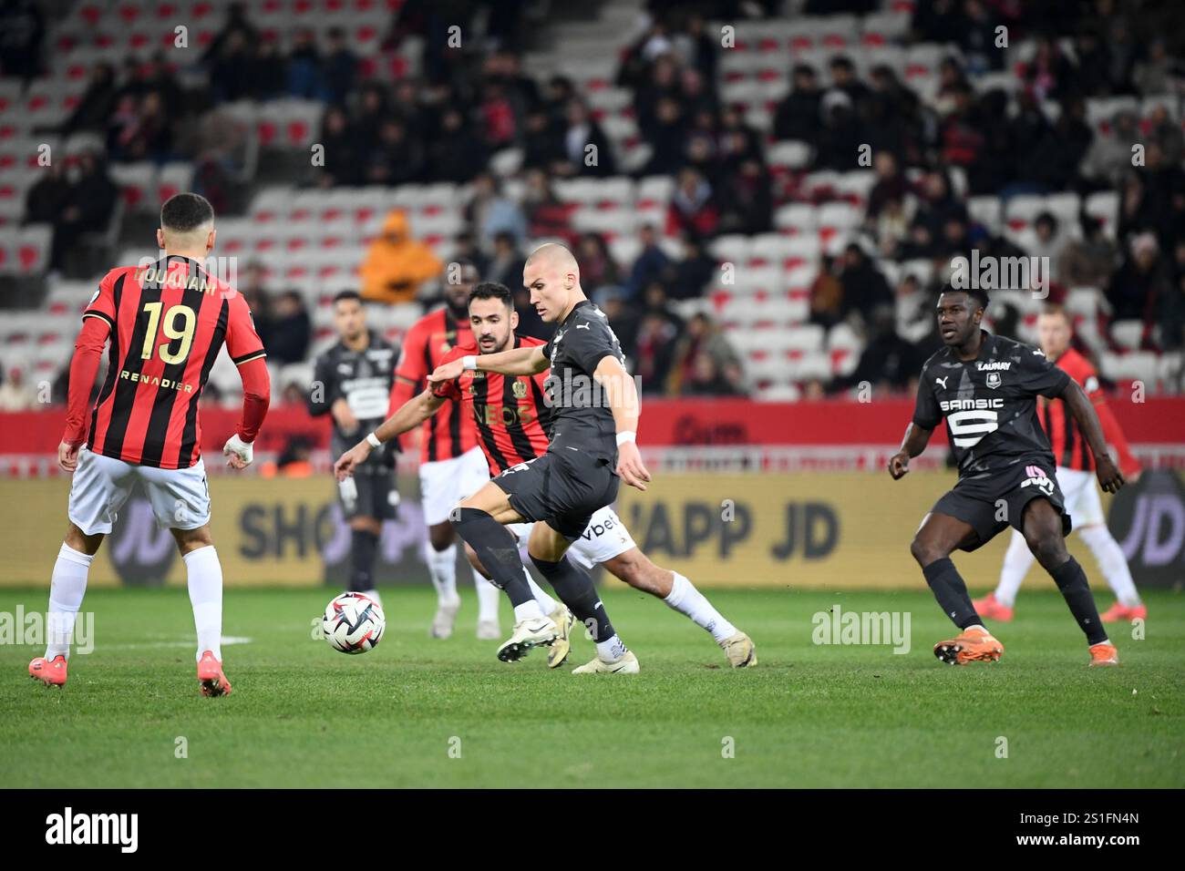 55 Leo OSTIGARD (srfc) during the Ligue 1 McDonald's match between Nice ...