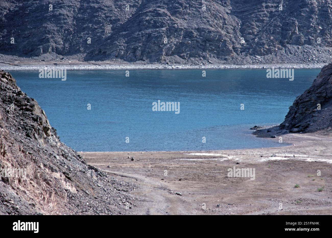 Fjord, Gulf of Aqaba, Sinai Peninsula, Egypt, September 1989, vintage ...