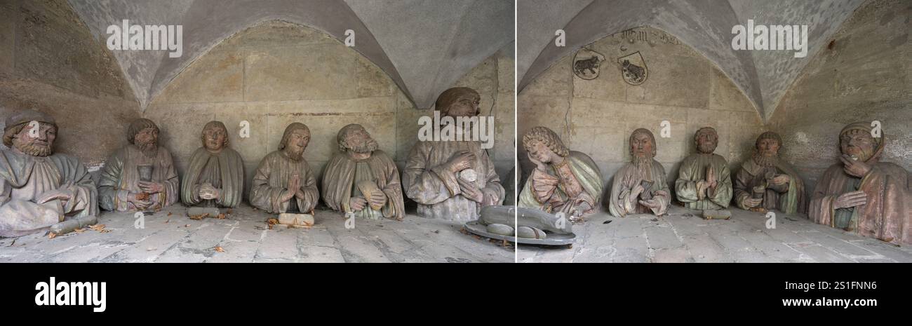 Composition of the figurative representation of the Last Supper, Jesus ...