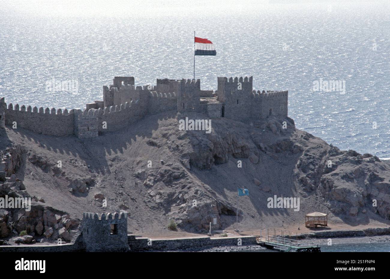 Pharaoh's Island, Coral Island, Crusader Citadel, Gulf of Aqaba, Sinai ...