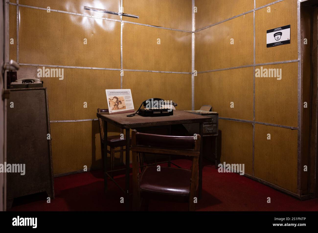 Interior design of residential areas of the Bunk'art 1 communist museum ...