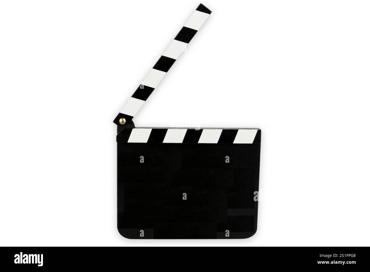 Blank film flap cut out on a white background Stock Photo - Alamy