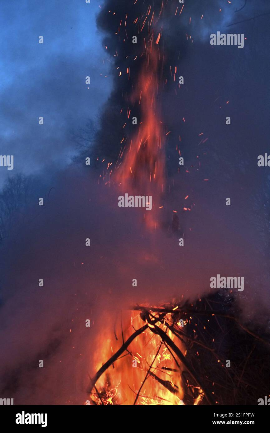 Conflagration, Easter fire Stock Photo - Alamy