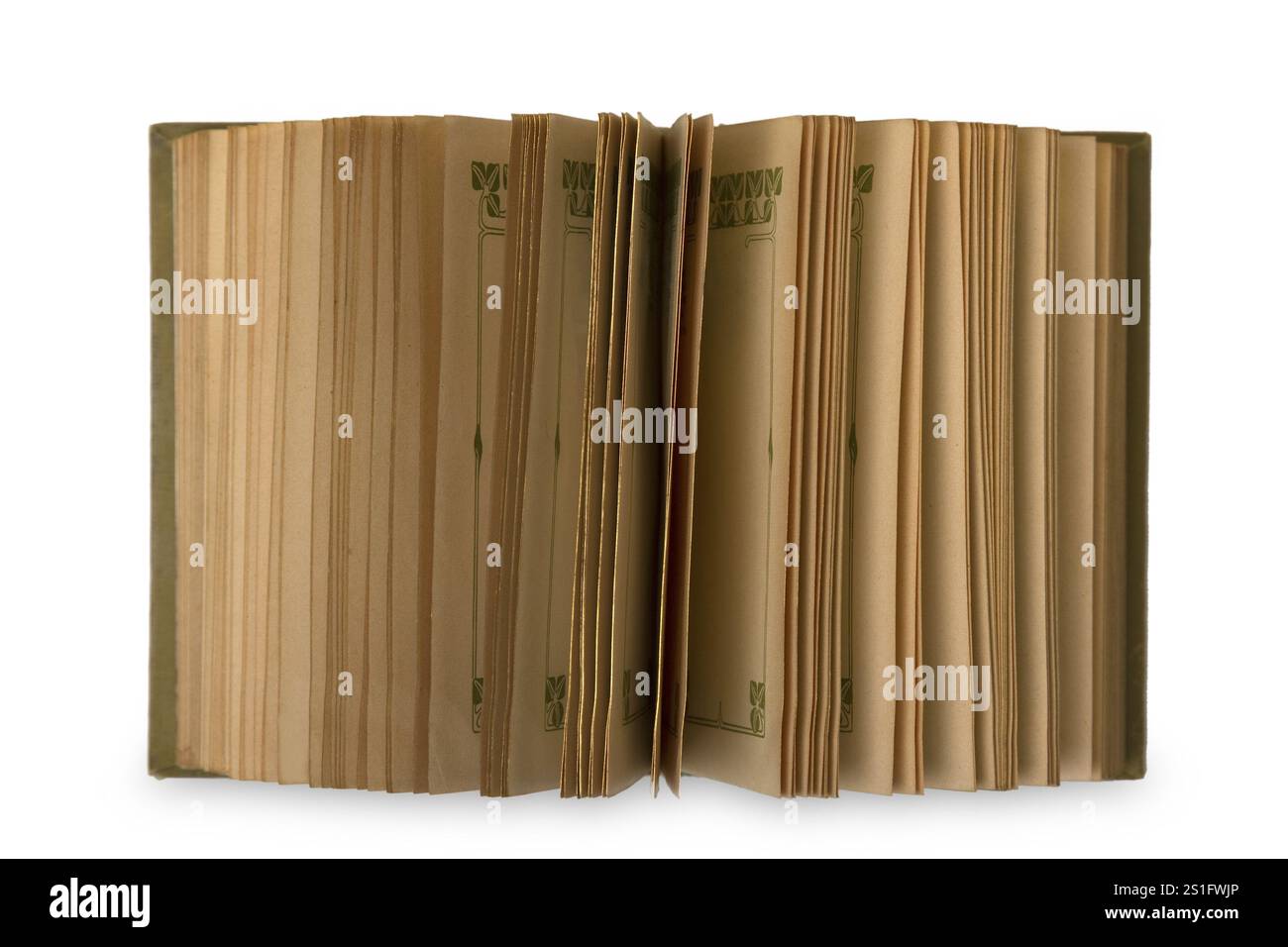 Antique book - cropped on a white background Stock Photo - Alamy