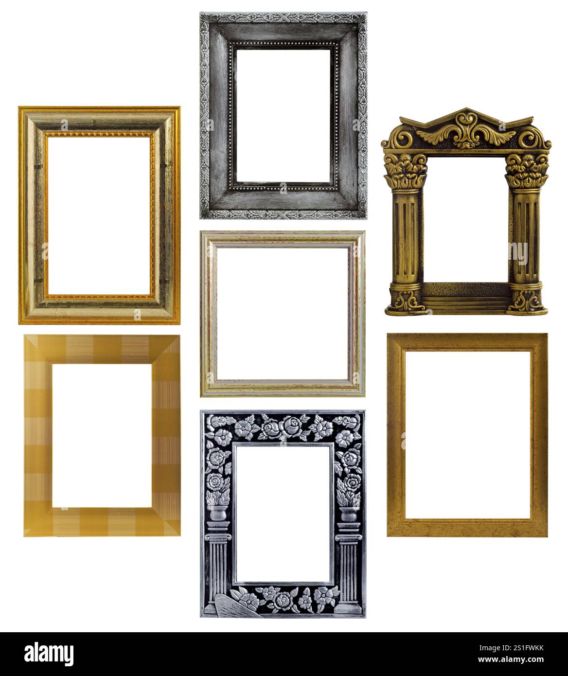 Assembly of various photo frames Stock Photo - Alamy