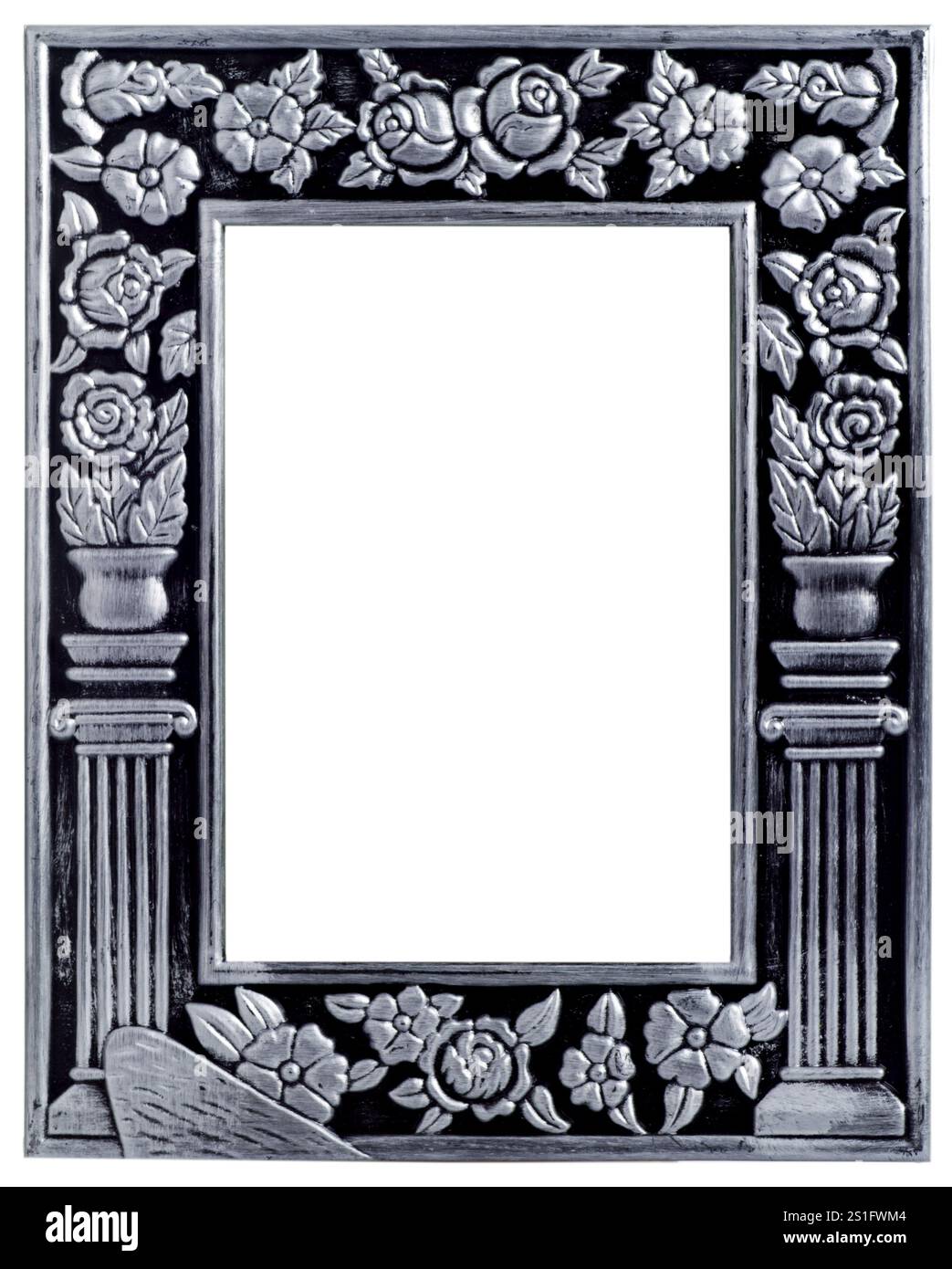 Photo frame cropped on a white background Stock Photo - Alamy