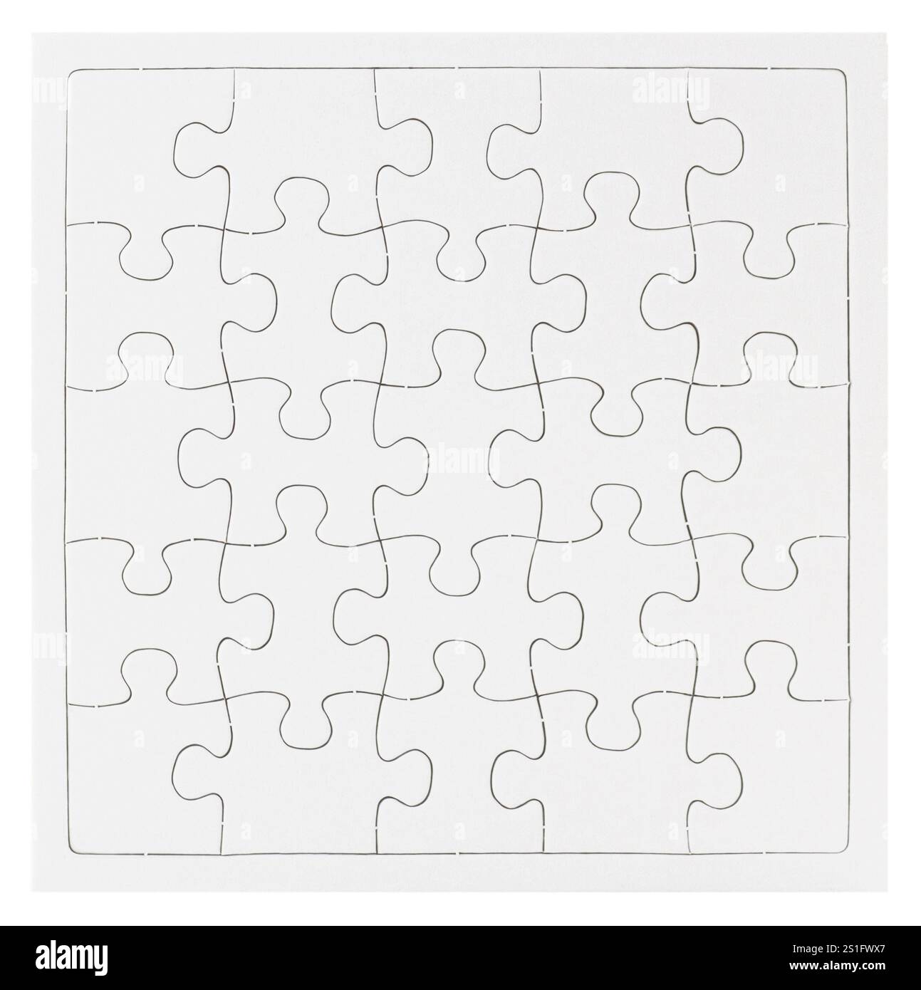 Blank puzzle pieces Stock Photo - Alamy
