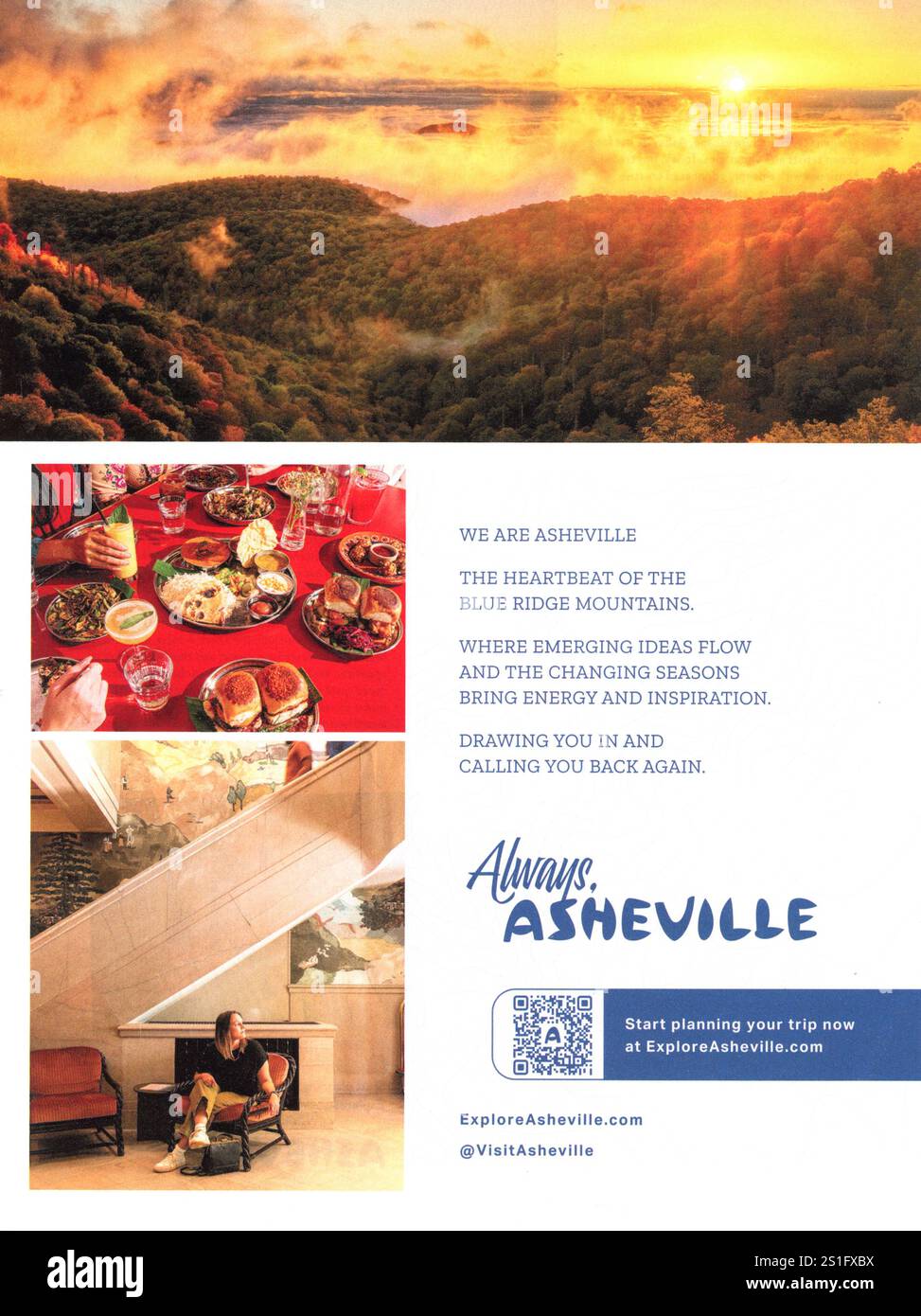 Food and lifestyle magazine advert, 2024, United States Stock Photo - Alamy