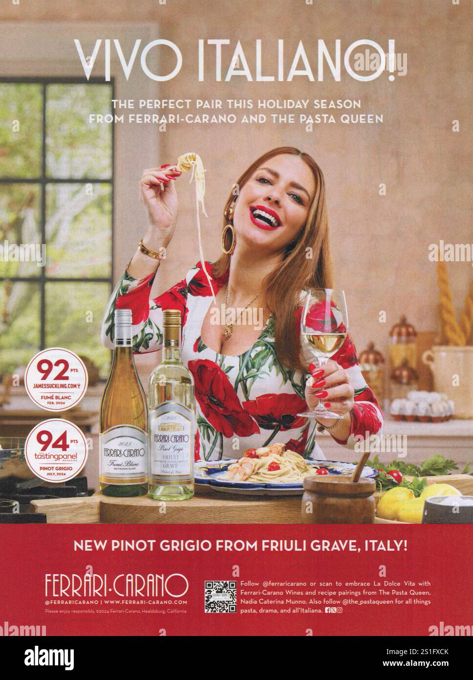 Food and lifestyle magazine advert, 2024, United States Stock Photo - Alamy