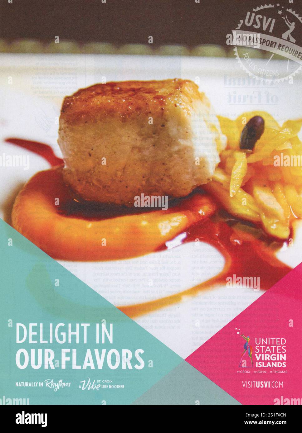 Food and lifestyle magazine advert, 2024, United States Stock Photo - Alamy