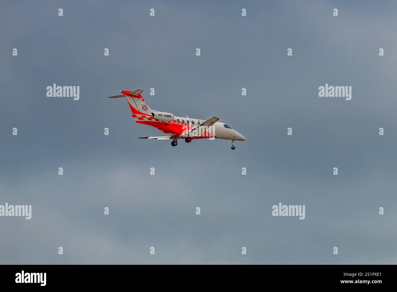 VH-AMM NSW Ambulance Pilatus PC-24 Aircraft above Sydney, NSW ...