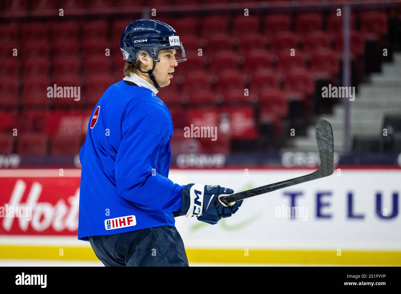 Kasper Halttunen of, Finland. , . at a practice session during the 2025 ...