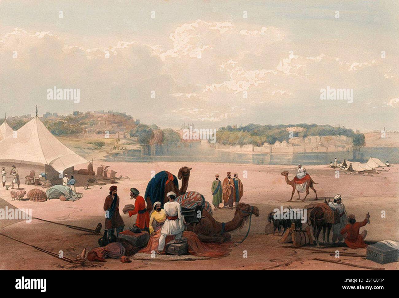 The Town of Rohri and the Fortress of Bukkur. The fortress of Bukkur ...