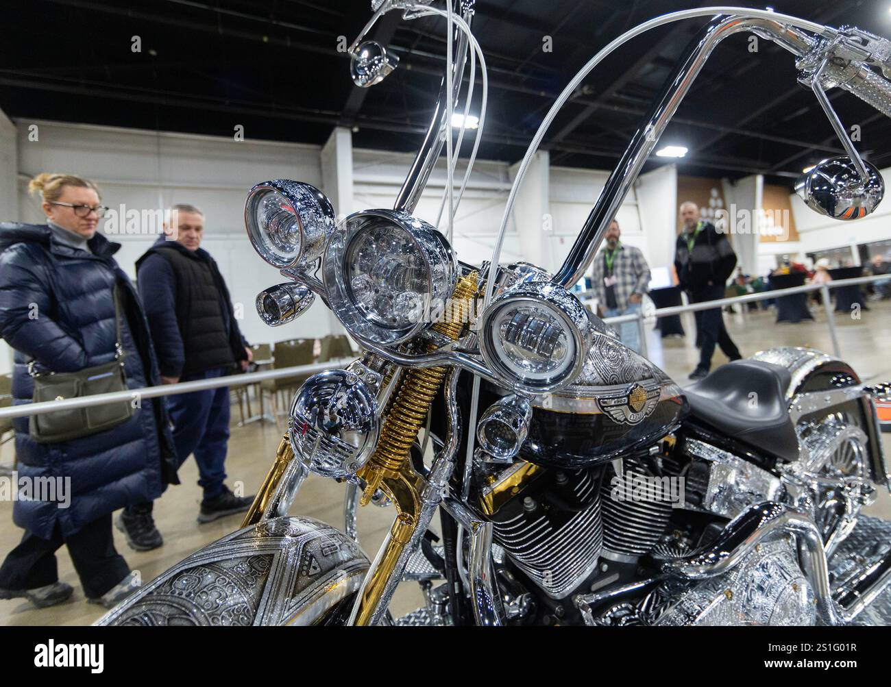 Mississauga, Canada. 3rd Jan, 2025. People look at a customized ...