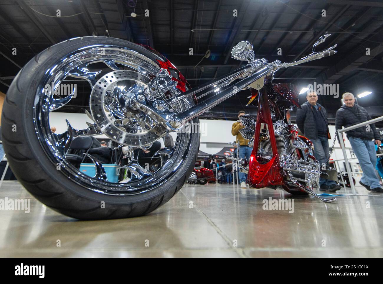 Mississauga, Canada. 3rd Jan, 2025. People look at a customized ...