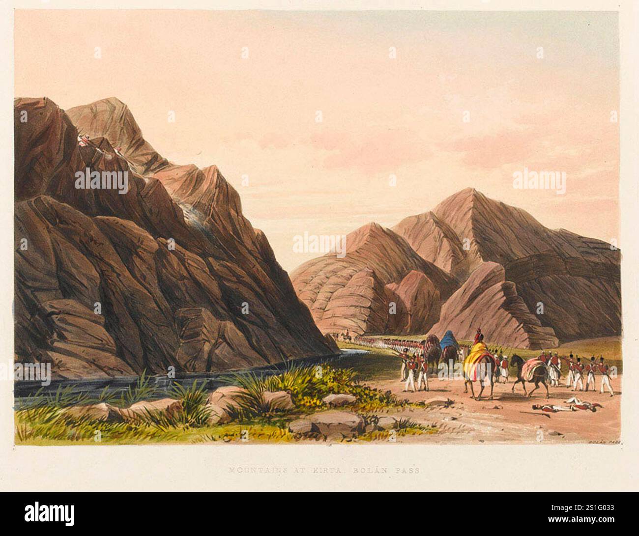 The Army of the Indus entered Afghanistan through the Bolan Pass, a ...