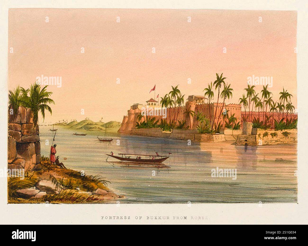 The fortress of Bukkur was on a strategically important island in the ...
