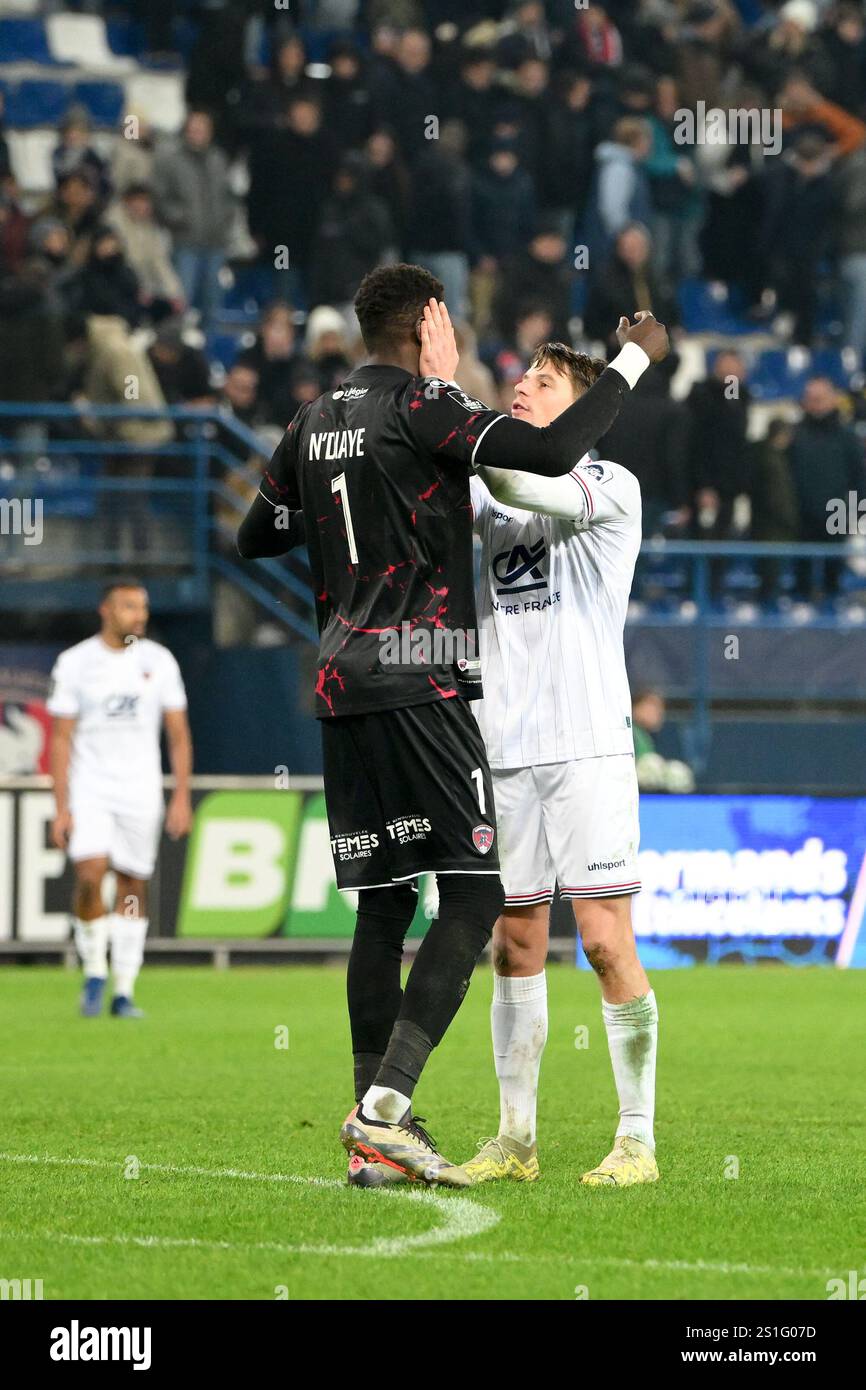 07 Yohann MAGNIN (cf63) during the Ligue 2 BKT match between Caen and ...