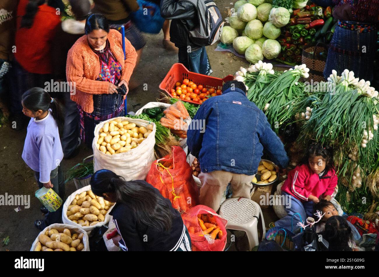 CHICHICASTENANGO, Guatemala — Fresh fruit and vegetables are displayed ...