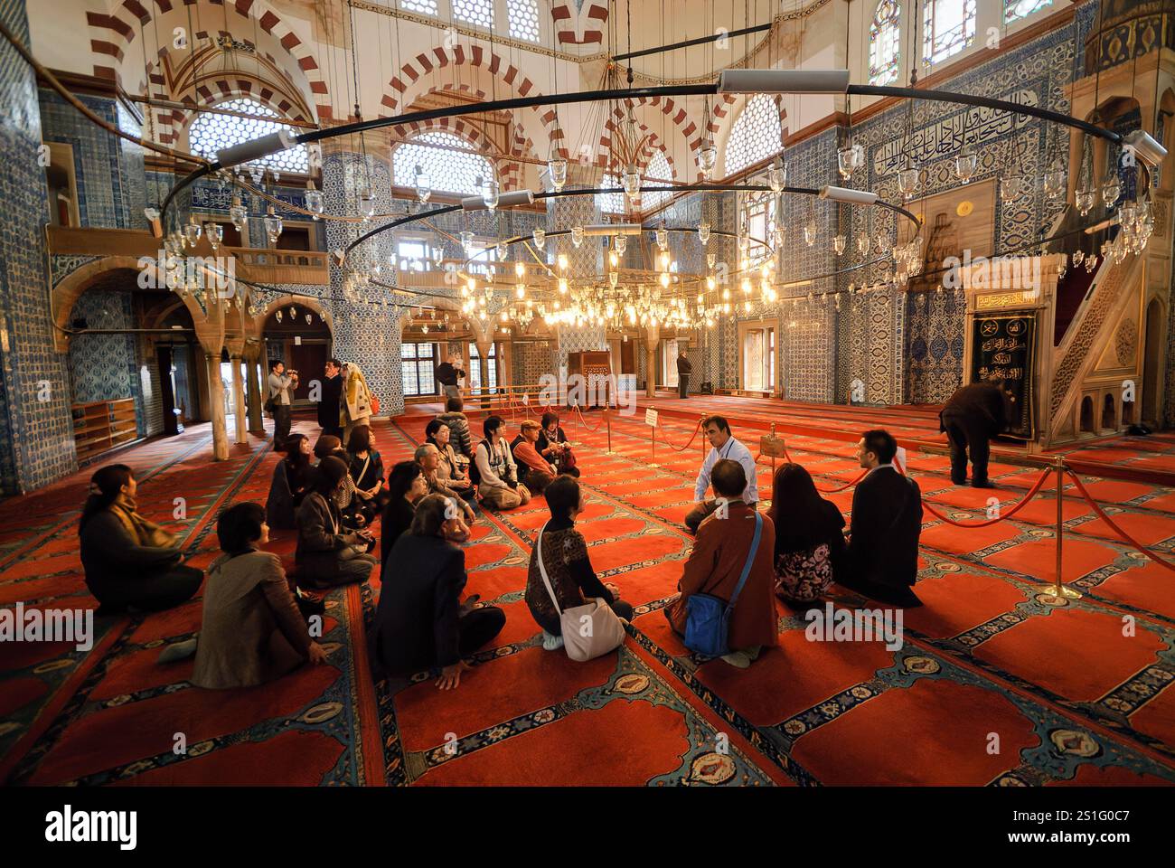 ISTANBUL, Turkey — The central dome of the Rustem Pasha Mosque displays ...