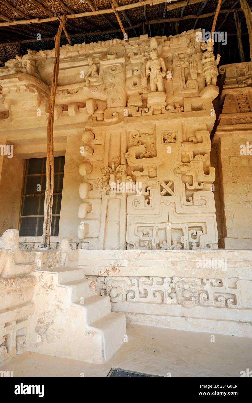 Ekʼ Balam Sak Xok Naah Stucco Facade Mexico // EKʼ BALAM, Mexico — The ...