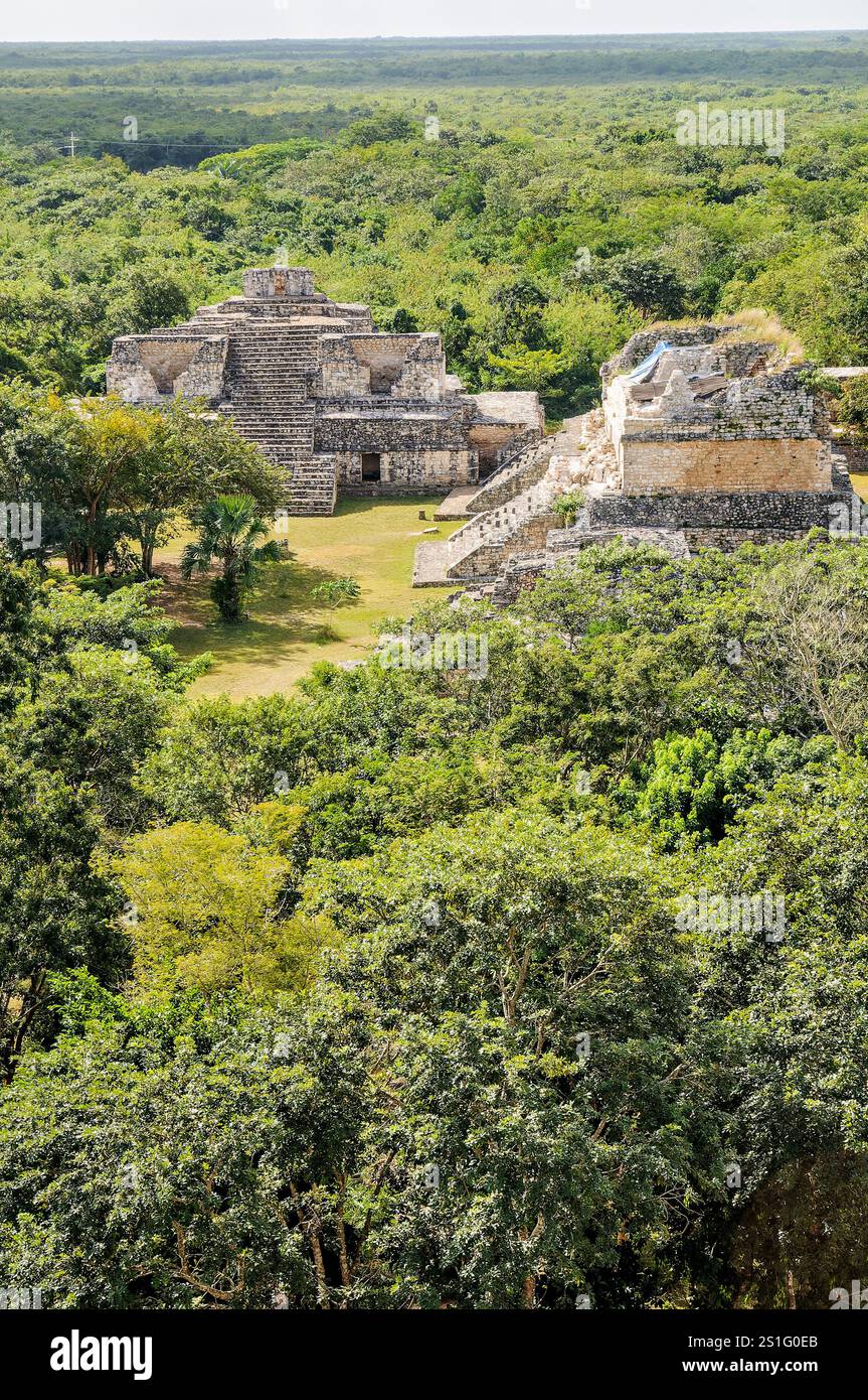 EK’ BALAM, Mexico — Several smaller pyramidal structures dot the archaeological site of Ek ...