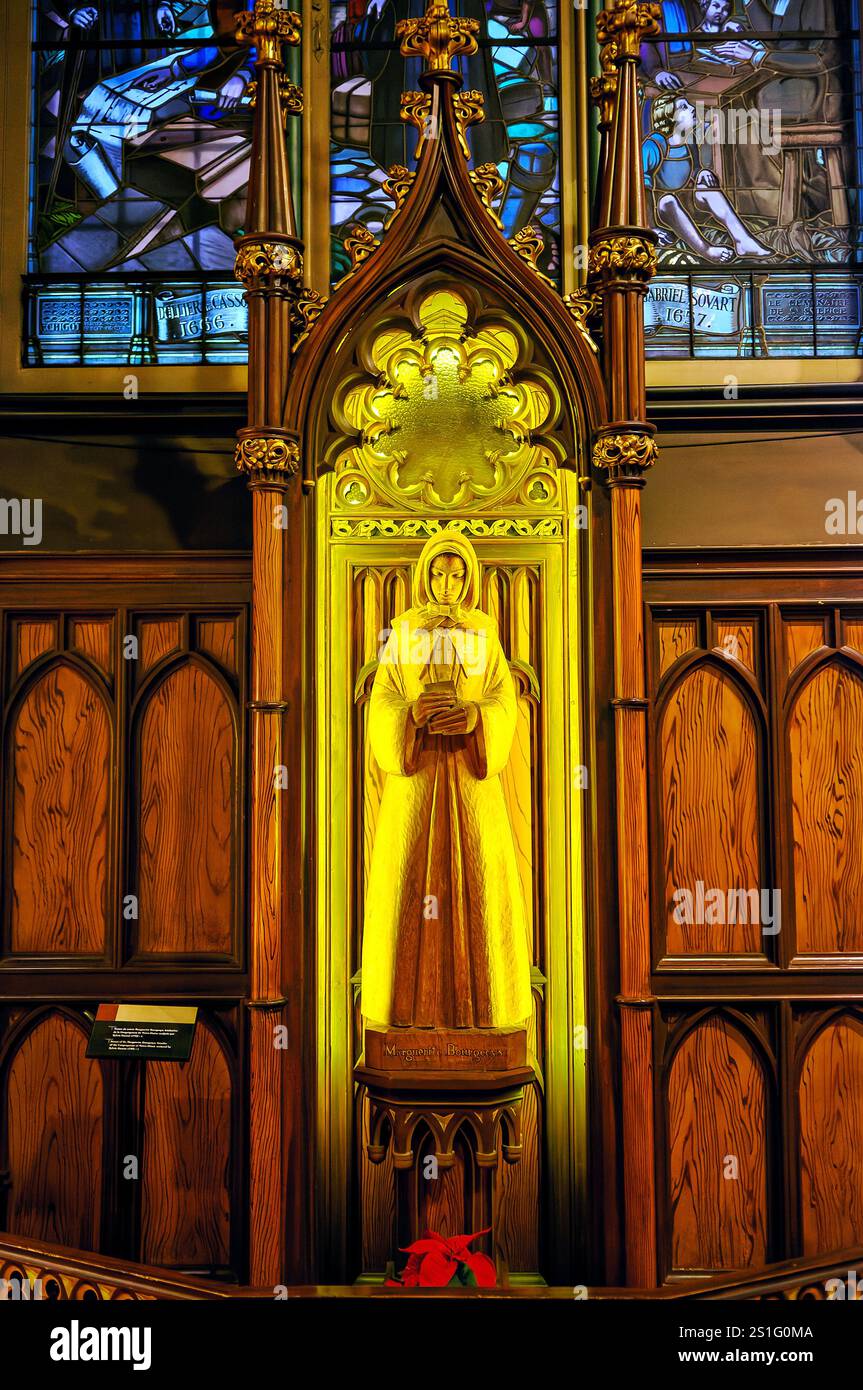 MONTREAL, Canada — A statue of St. Marguerite Bourgeoys stands at the ...