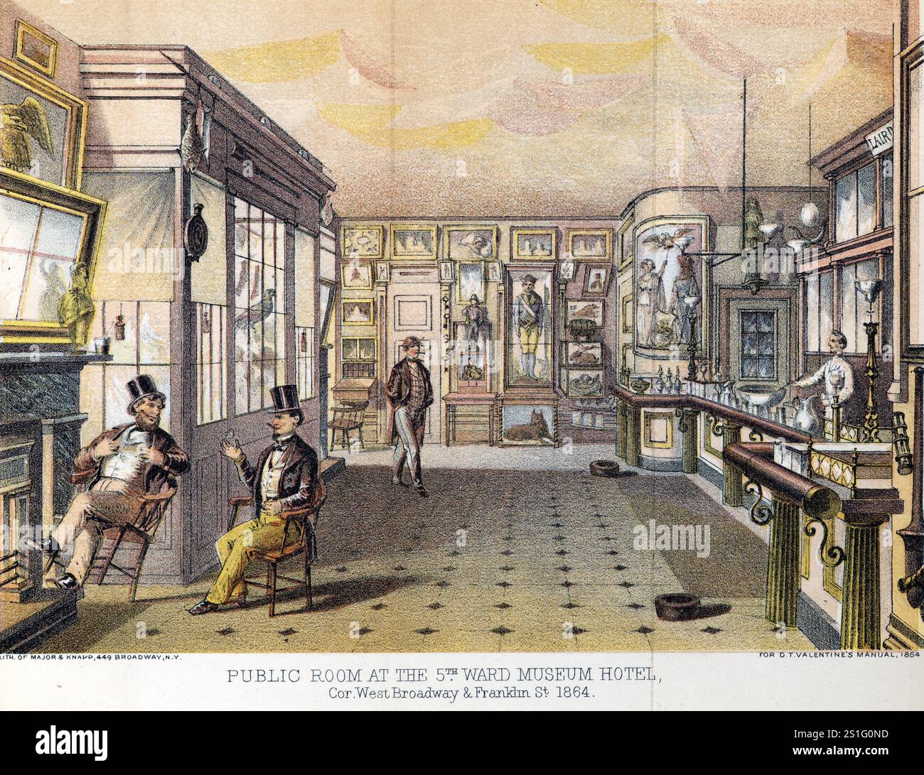 Public Room at the 5th Ward Museum Hotel, corner of West Broadway and ...
