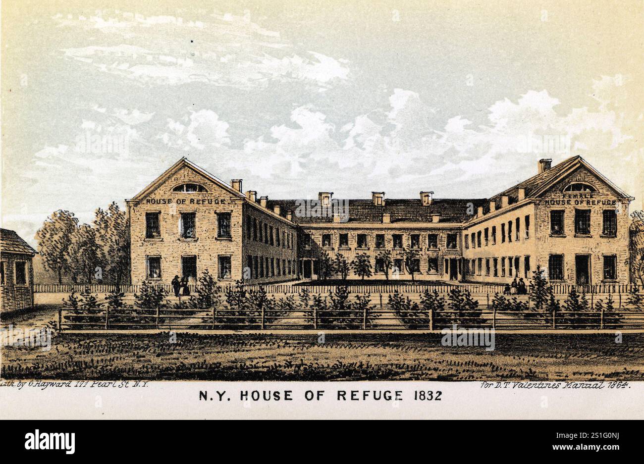 NY House of Refuge, 1832 Stock Photo - Alamy