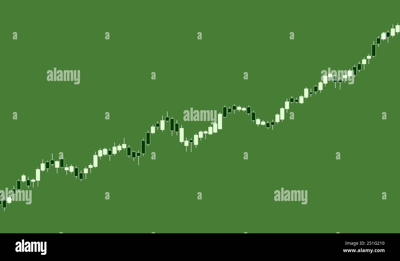 Rising candle stick chart hi-res stock photography and images - Alamy