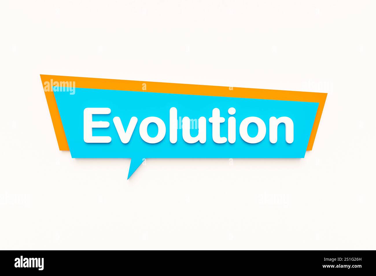 Evolution Evolution, colored cartoon speech bubble, white text Progress ...