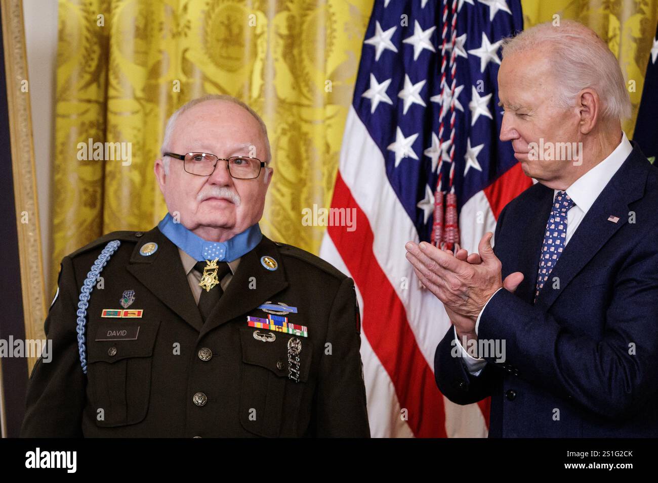 Washington, United States. 03rd Jan, 2025. President Joe Biden presents ...