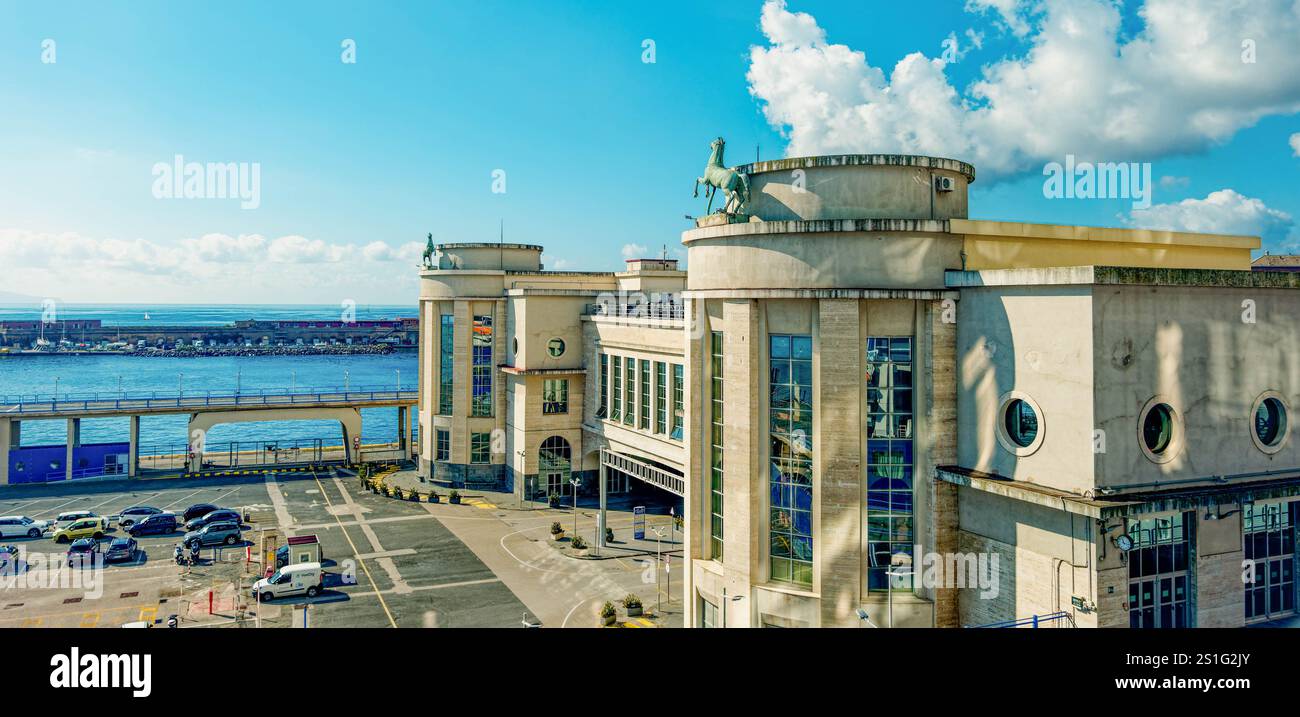 Beautiful Old Port Building in Naples Italy Stock Photo - Alamy
