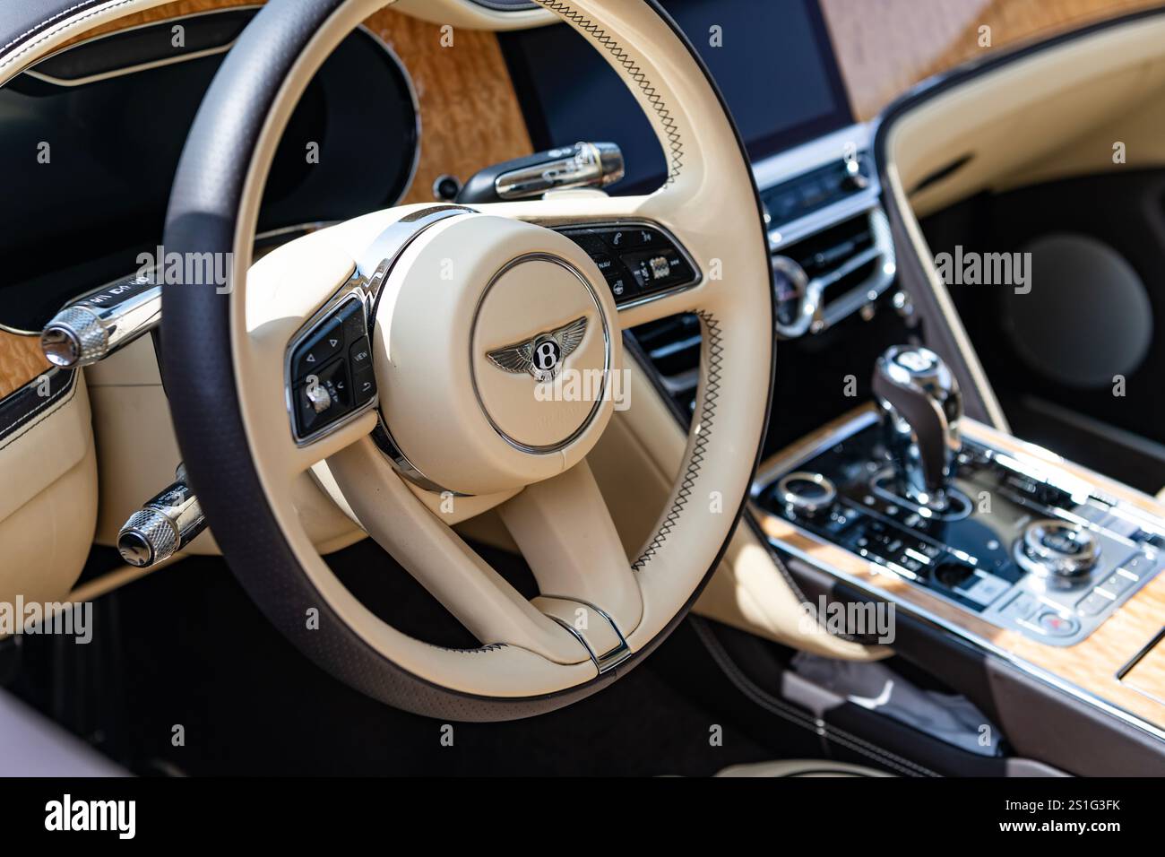 Chicago, Illinois, USA - September 08, 2024: Bentley Flying Spur V8 ...