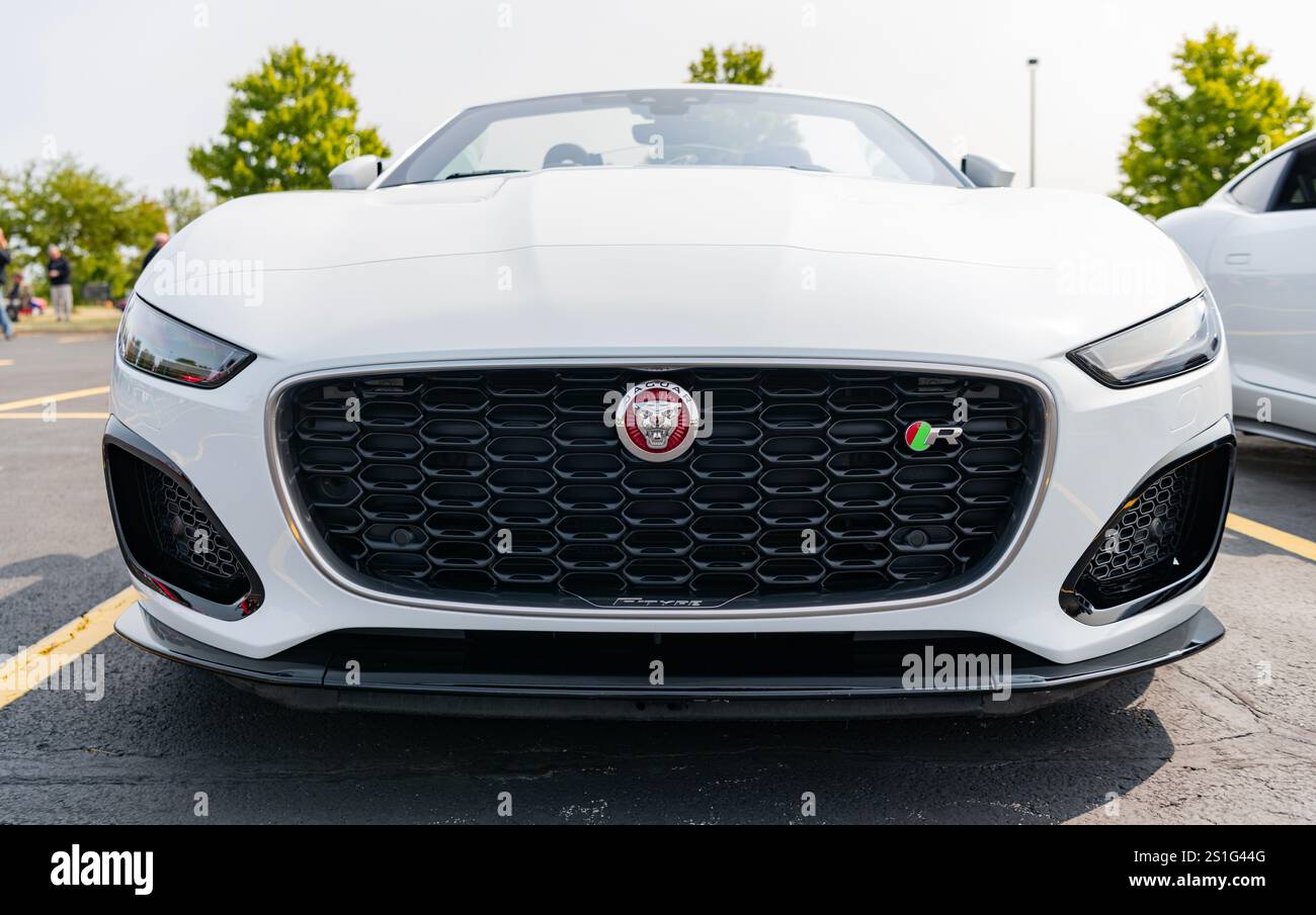 Chicago, Illinois, USA - September 08, 2024: Jaguar F-TYPE R75 AWD ...