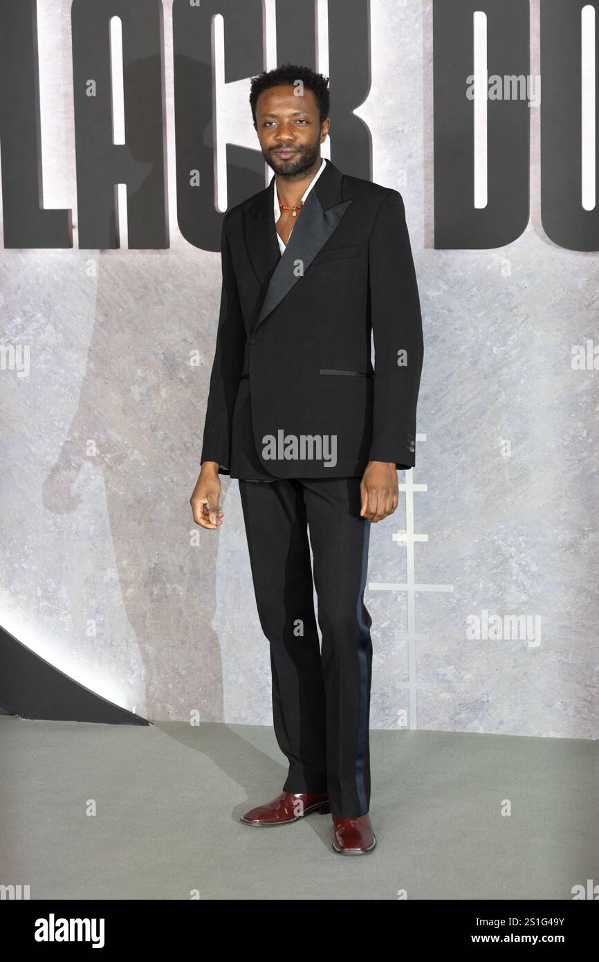 Cast and guests attend the Black Doves premiere Featuring: Omari ...