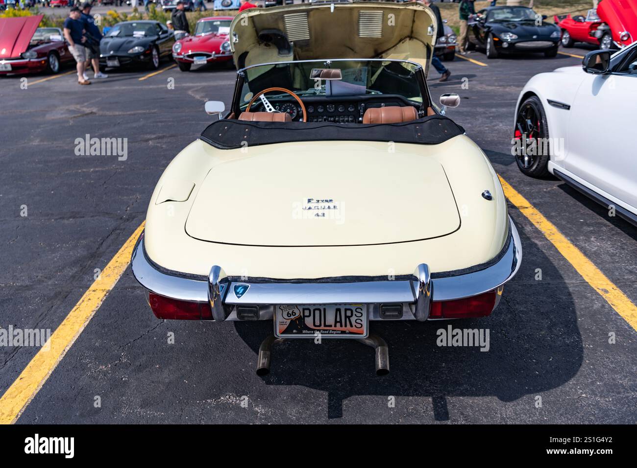 Chicago, Illinois, USA - September 08, 2024: Jaguar E Type 4.2 1969 ...