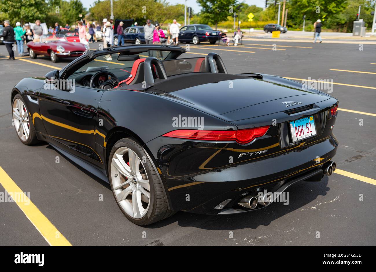 Chicago, Illinois, USA - September 08, 2024: Jaguar F-TYPE S v8 AWD ...