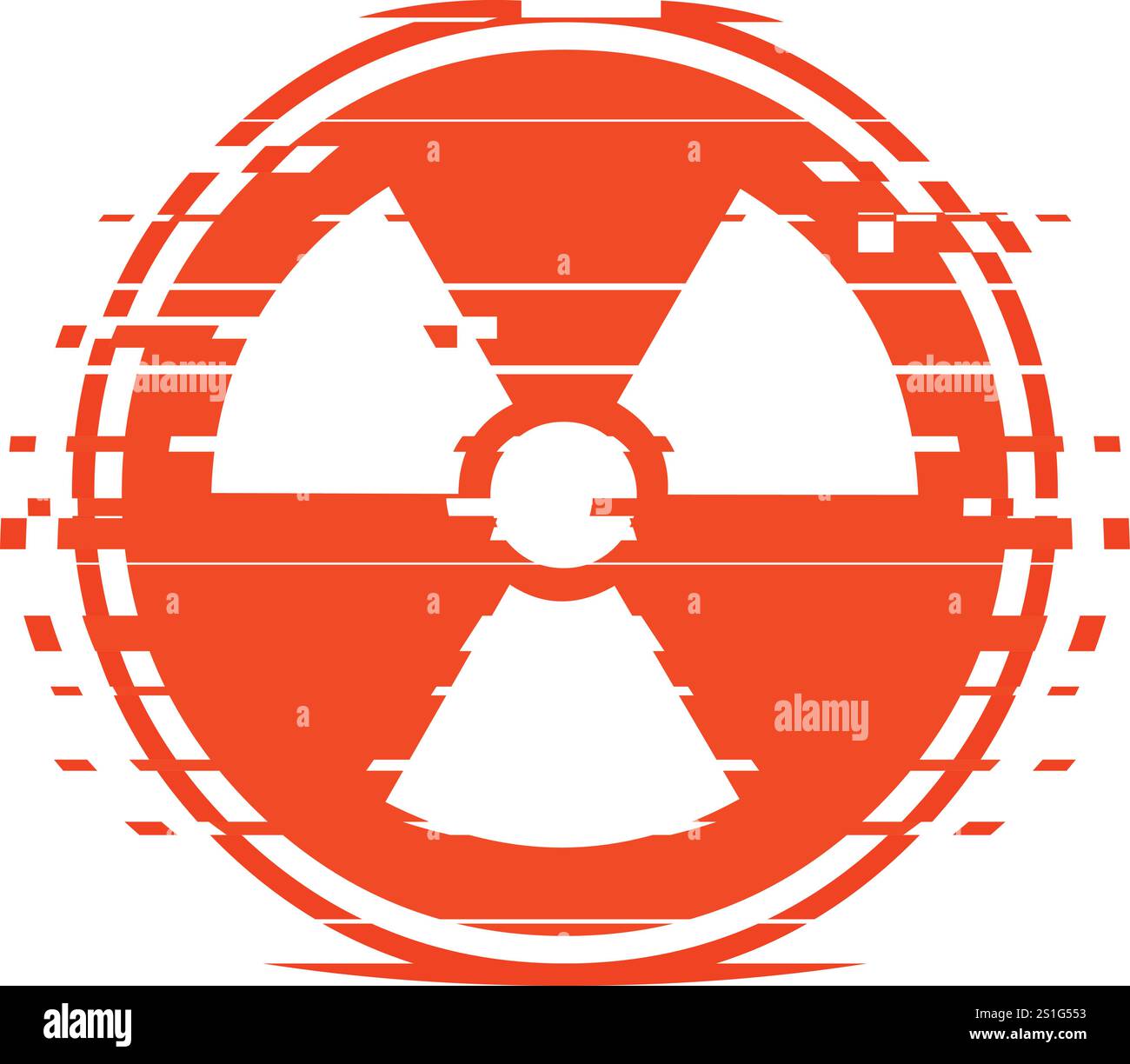 vector illustration red symbol alert radioactive risk Stock Vector ...