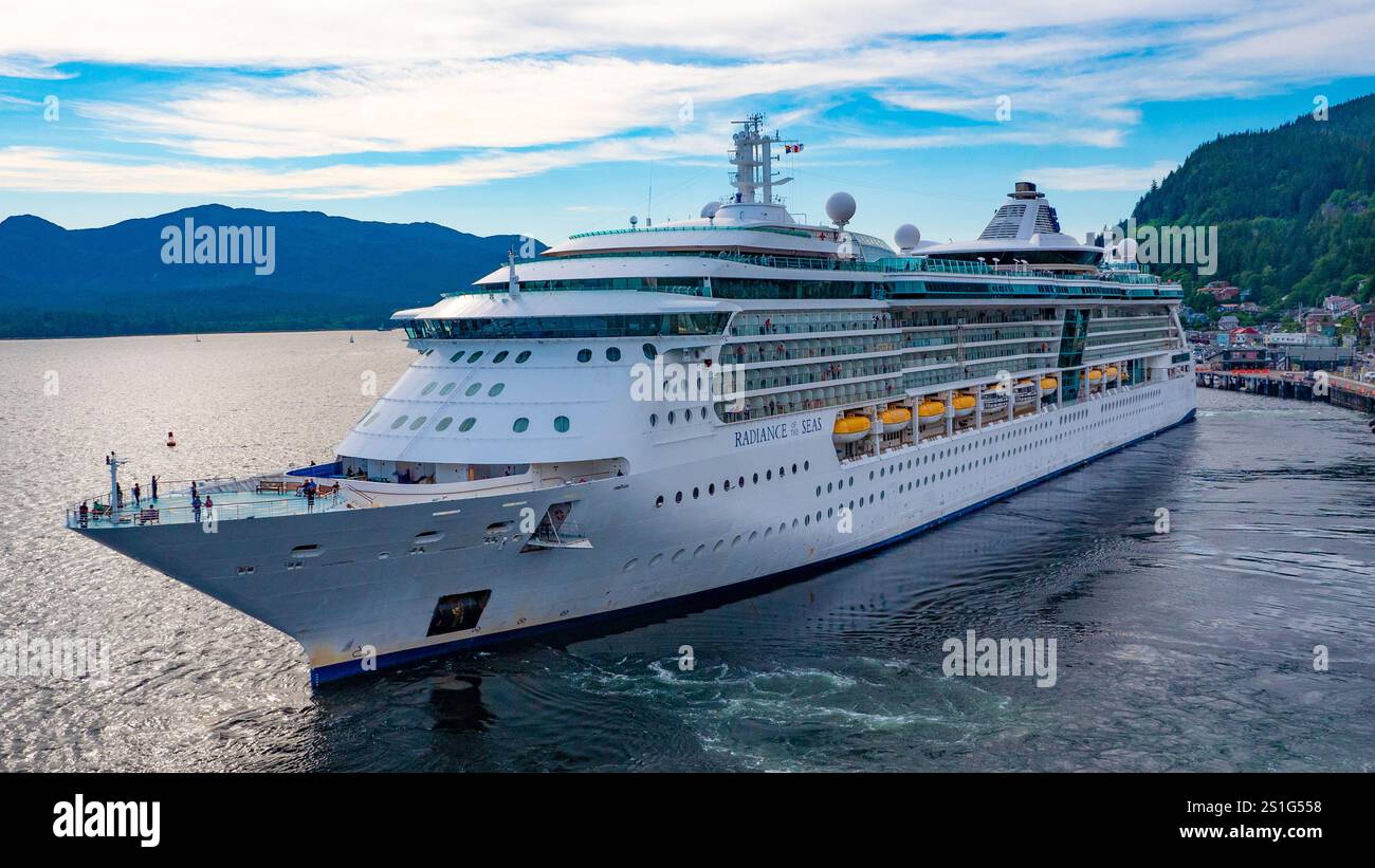 Alaska, USA - July 26, 2019: Radiance of the Seas. Royal Caribbean ...