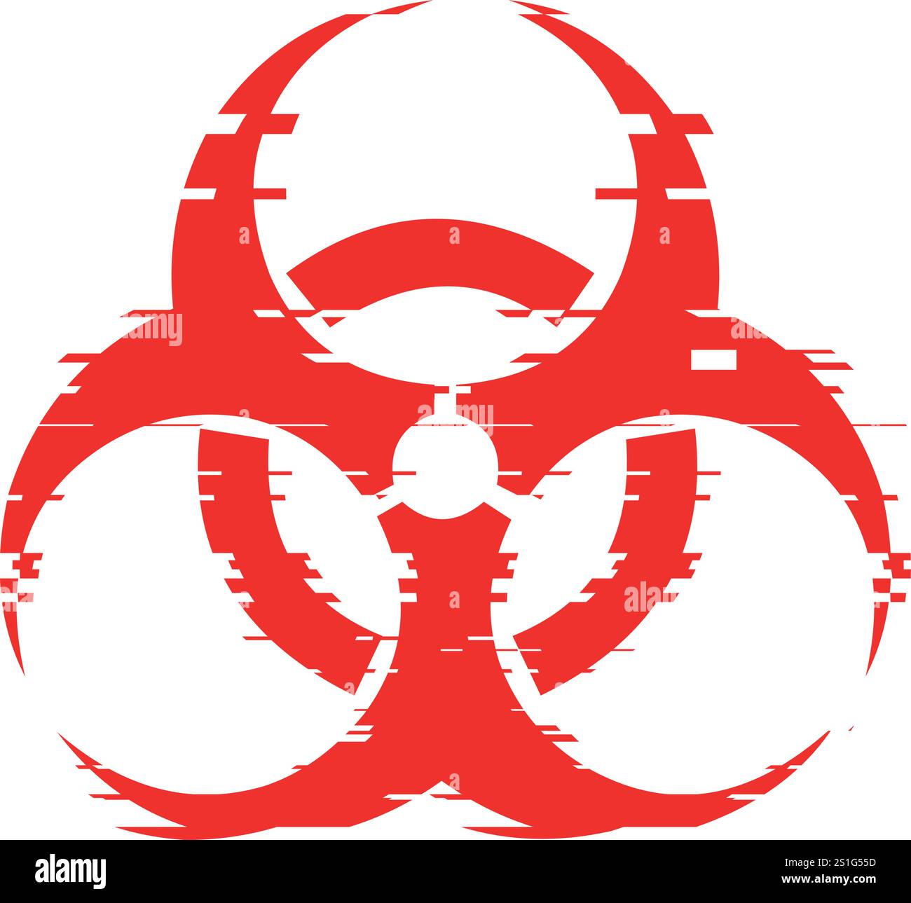 vector illustration red symbol biohazard alert Stock Vector Image & Art ...