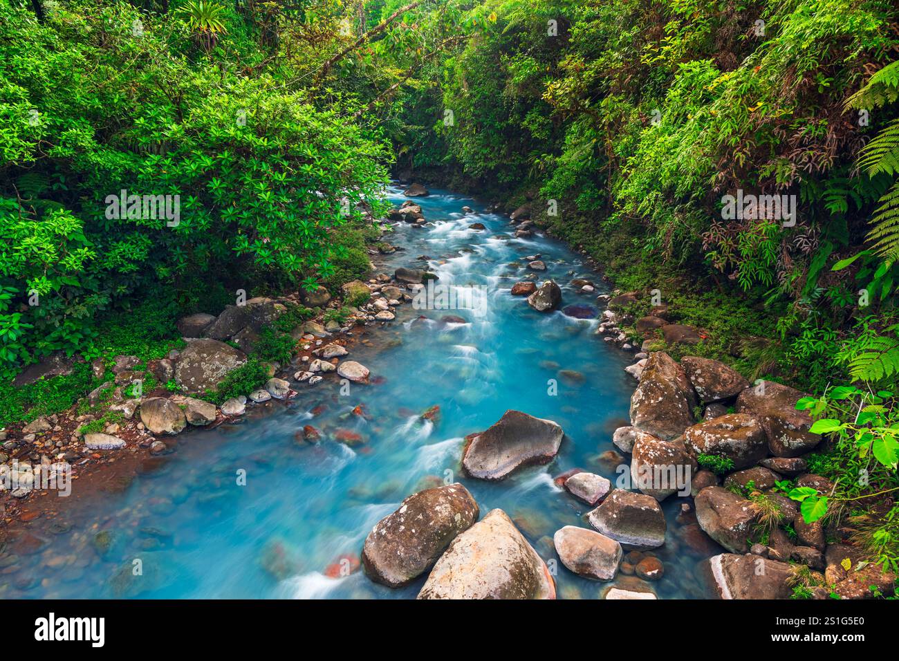 Rio Celeste, Tenorio Volcano National Park, Costa Rica Stock Photo - Alamy