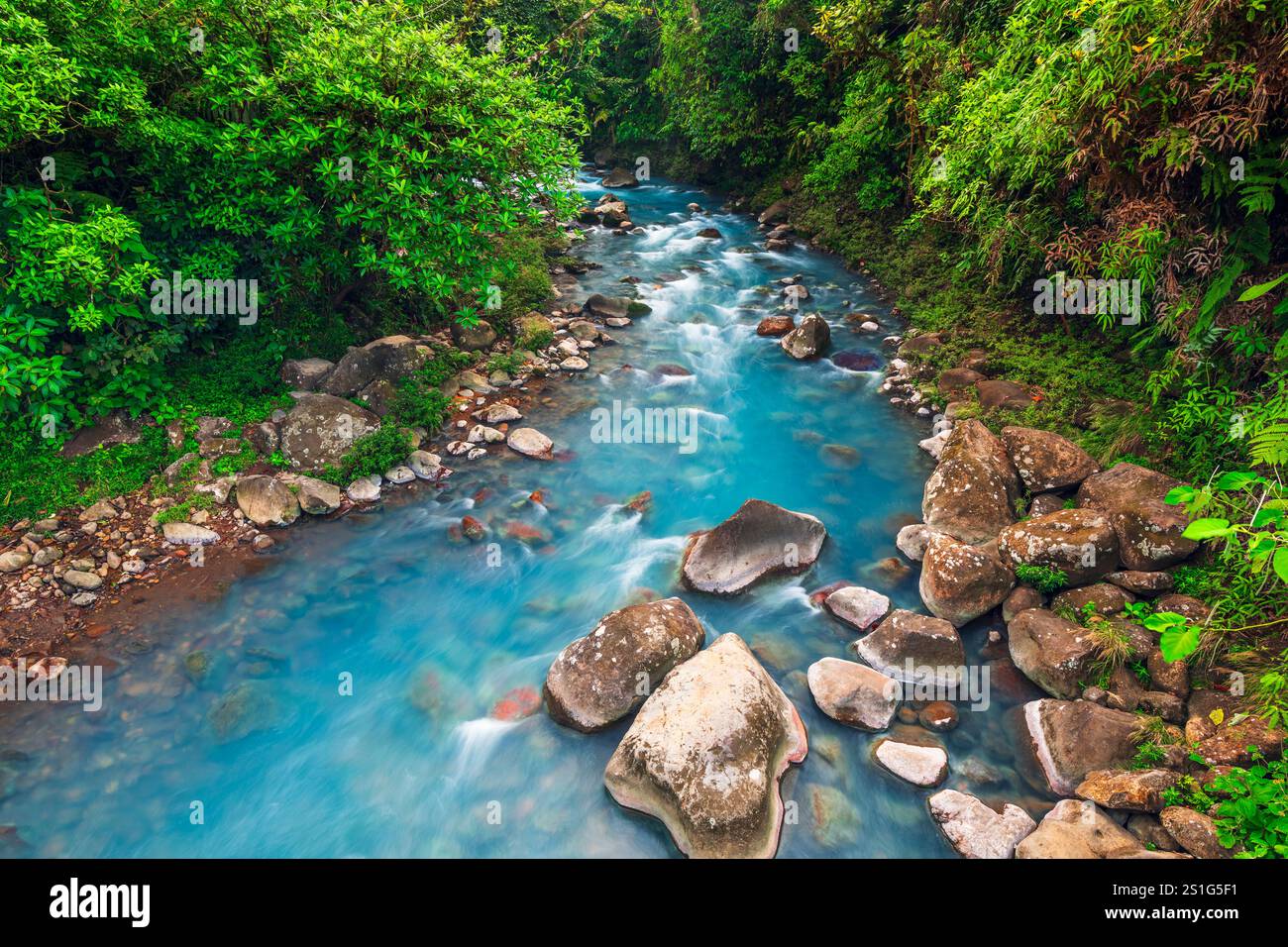 Rio Celeste, Tenorio Volcano National Park, Costa Rica Stock Photo - Alamy
