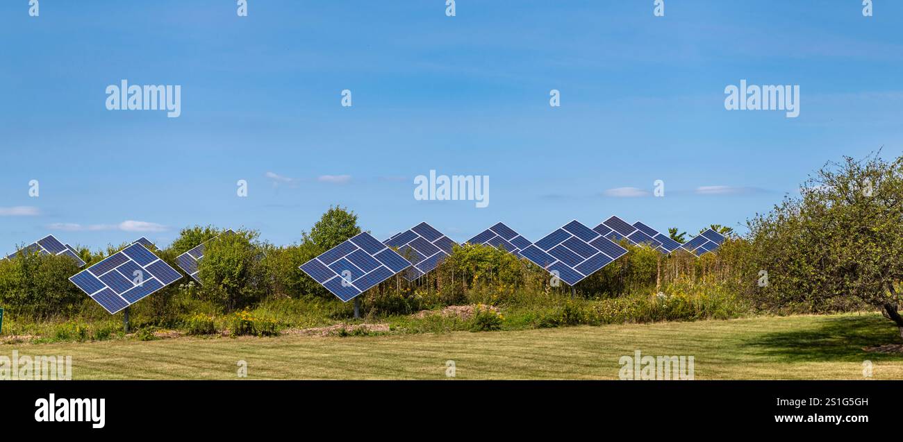 Sustainable renewable energy. Photovoltaic technology for eco-friendly ...